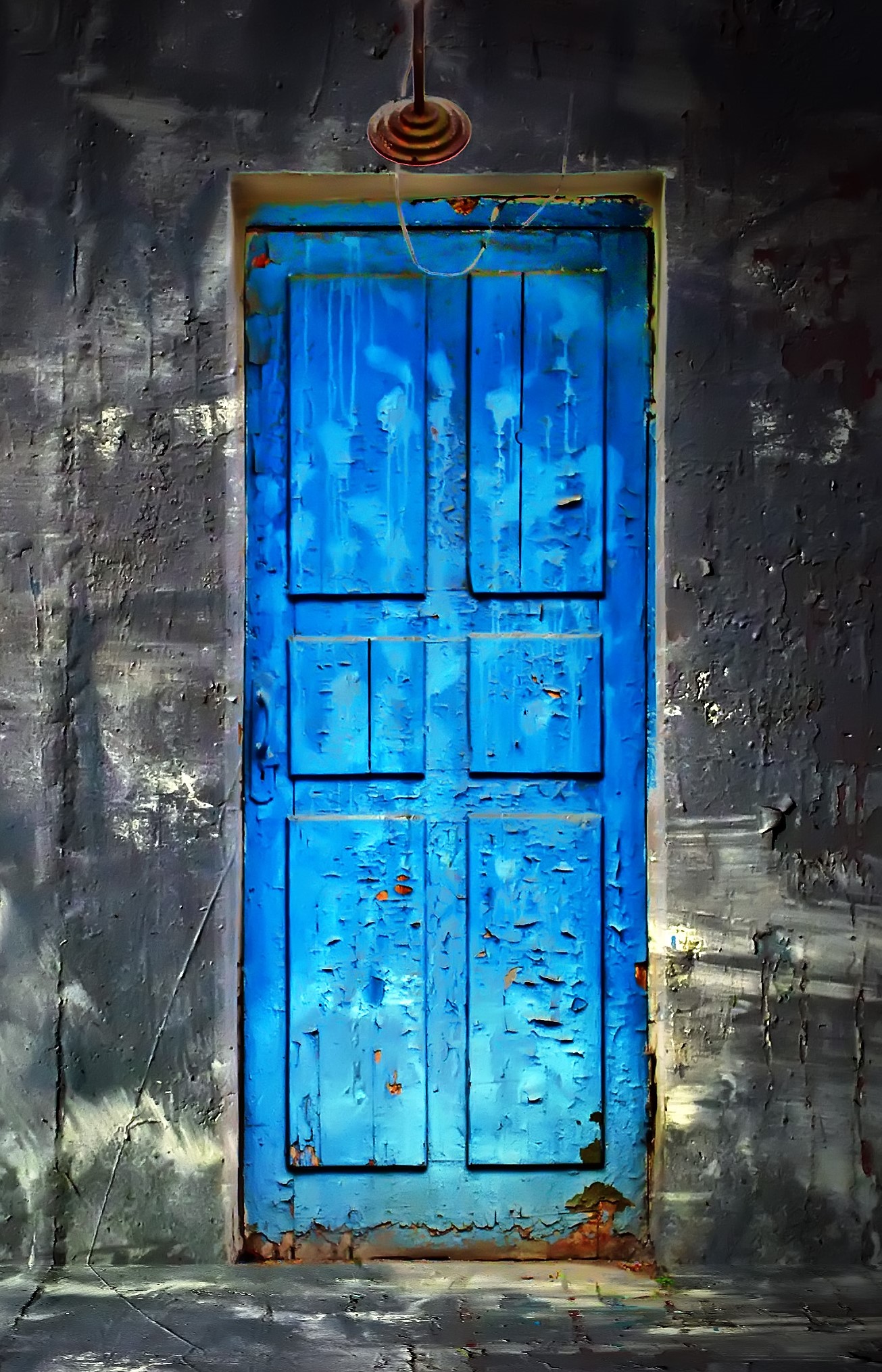 Antique Blue Door